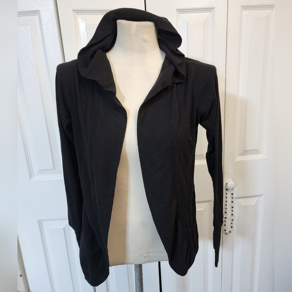Grayson Threads | Tops | Grayson Threads Black Hooded Open Front ...
